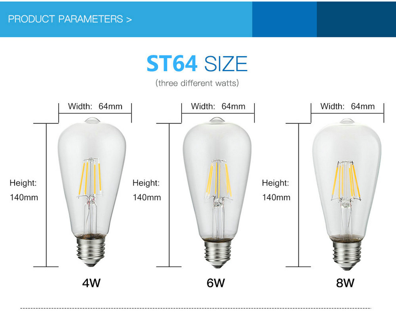 Bóng đèn Edison ST64 4w - Đèn Led Sct