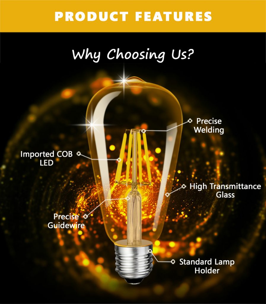 Bóng đèn Edison ST64 4w - Đèn Led Sct