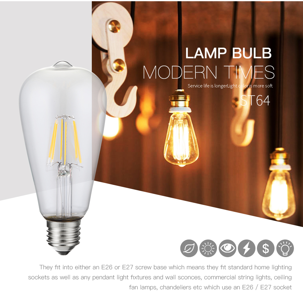 Bóng đèn Edison ST64 4w - Đèn Led Sct