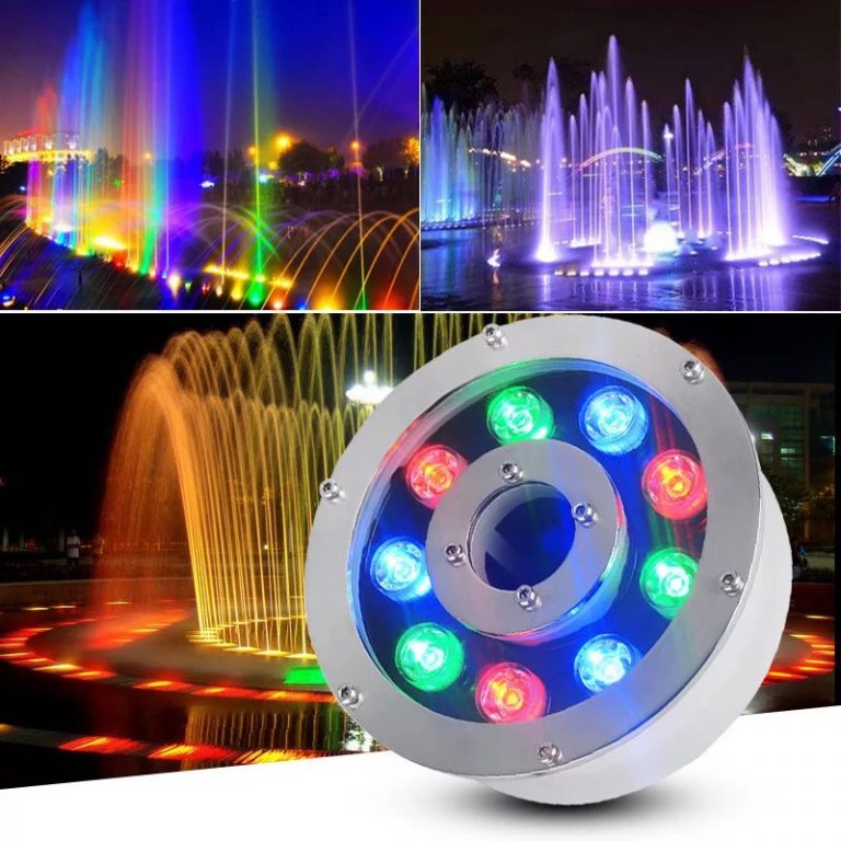 Đèn LED âm nước 9W đổi màu cao cấp BX-09W-RGB - Đèn Led Sct