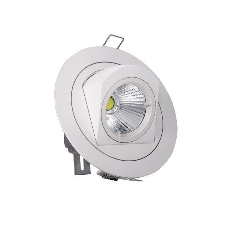 Đèn Spotlight âm trần xoay 360 độ F0904 phi 110mm 12w - Đèn Led Sct