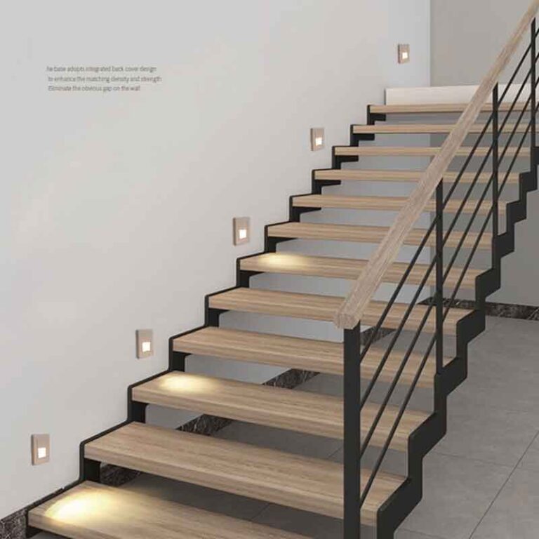 Đèn LED bậc tam cấp trang trí nội thất vuông 2w (Vỏ trắng) - Đèn Led Sct